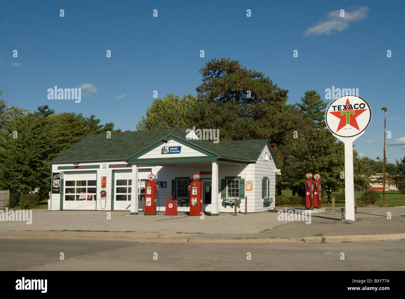 Texico Gas Station along Route 66 in Dwight Illinois USA Stock Photo ...
