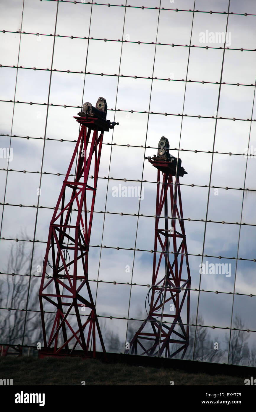 The Four Solaire d'Odeillo giant solar furnace, at the PROMES ...