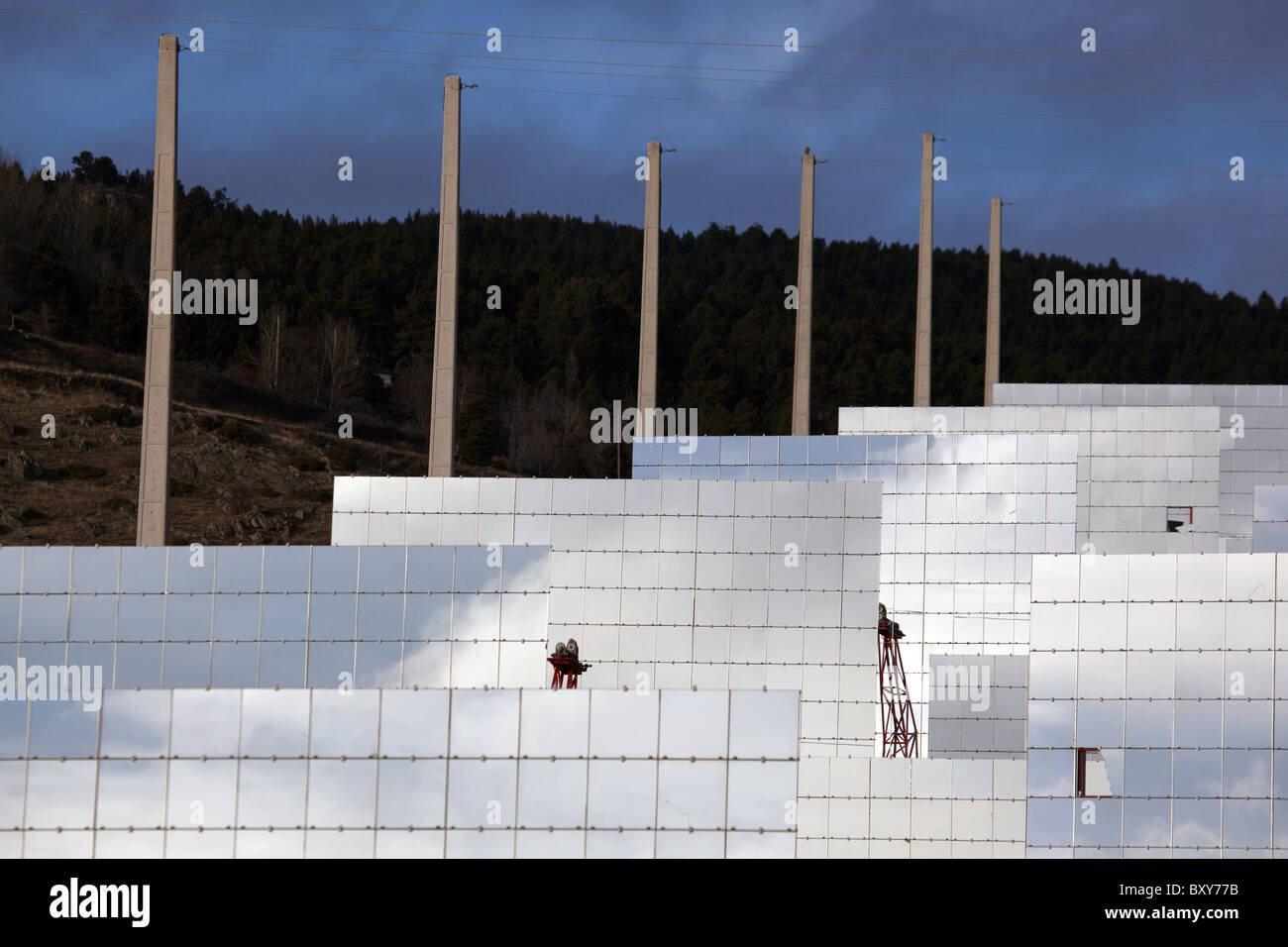 The Four Solaire d'Odeillo giant solar furnace, at the PROMES ...