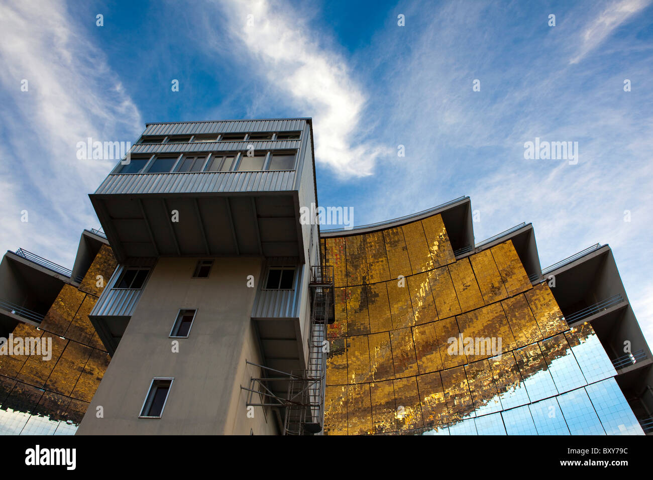 The Four Solaire d'Odeillo giant solar furnace, at the PROMES ...
