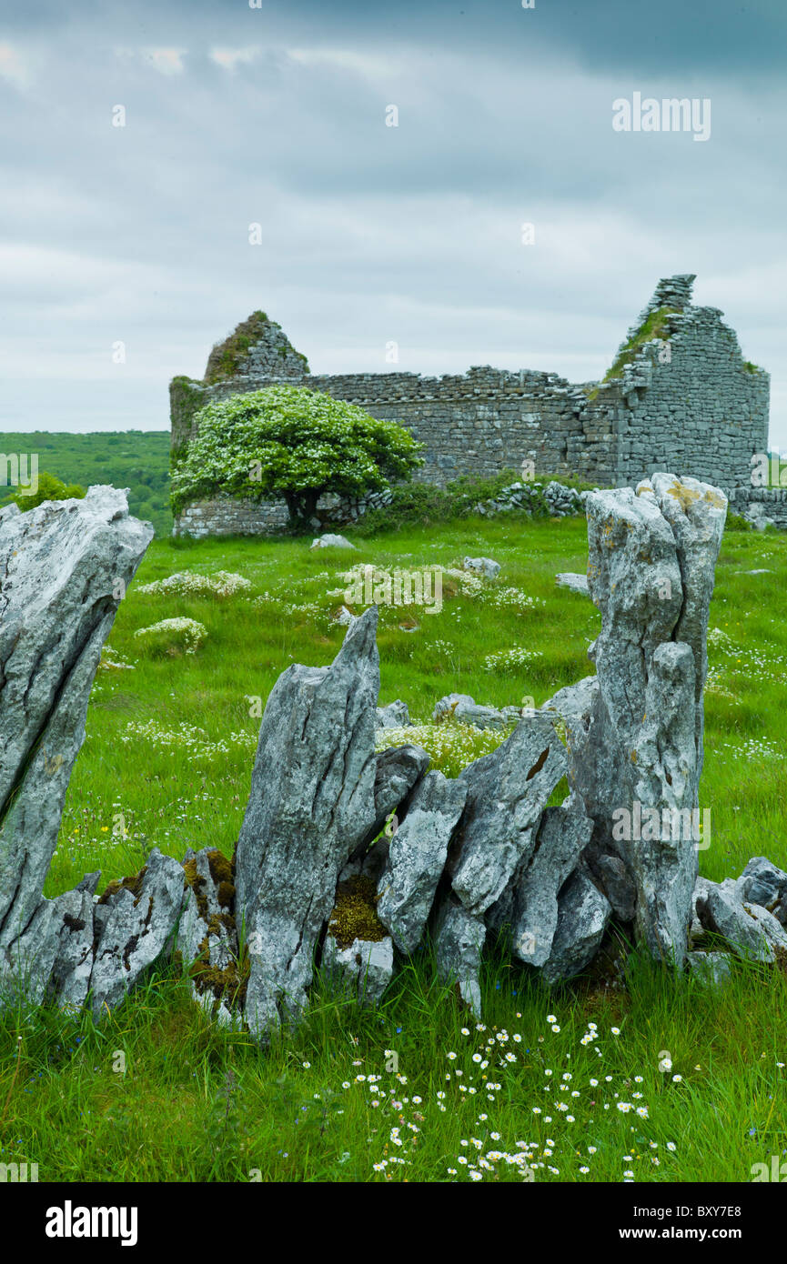 Historic site medieval village ruins and 15th Century Carron Church ...
