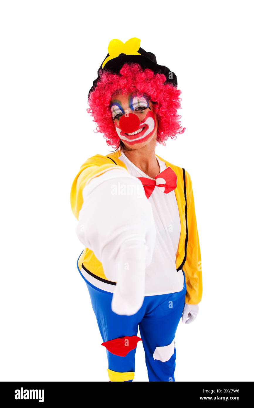 Clown laughing and pointing hi-res stock photography and images - Alamy