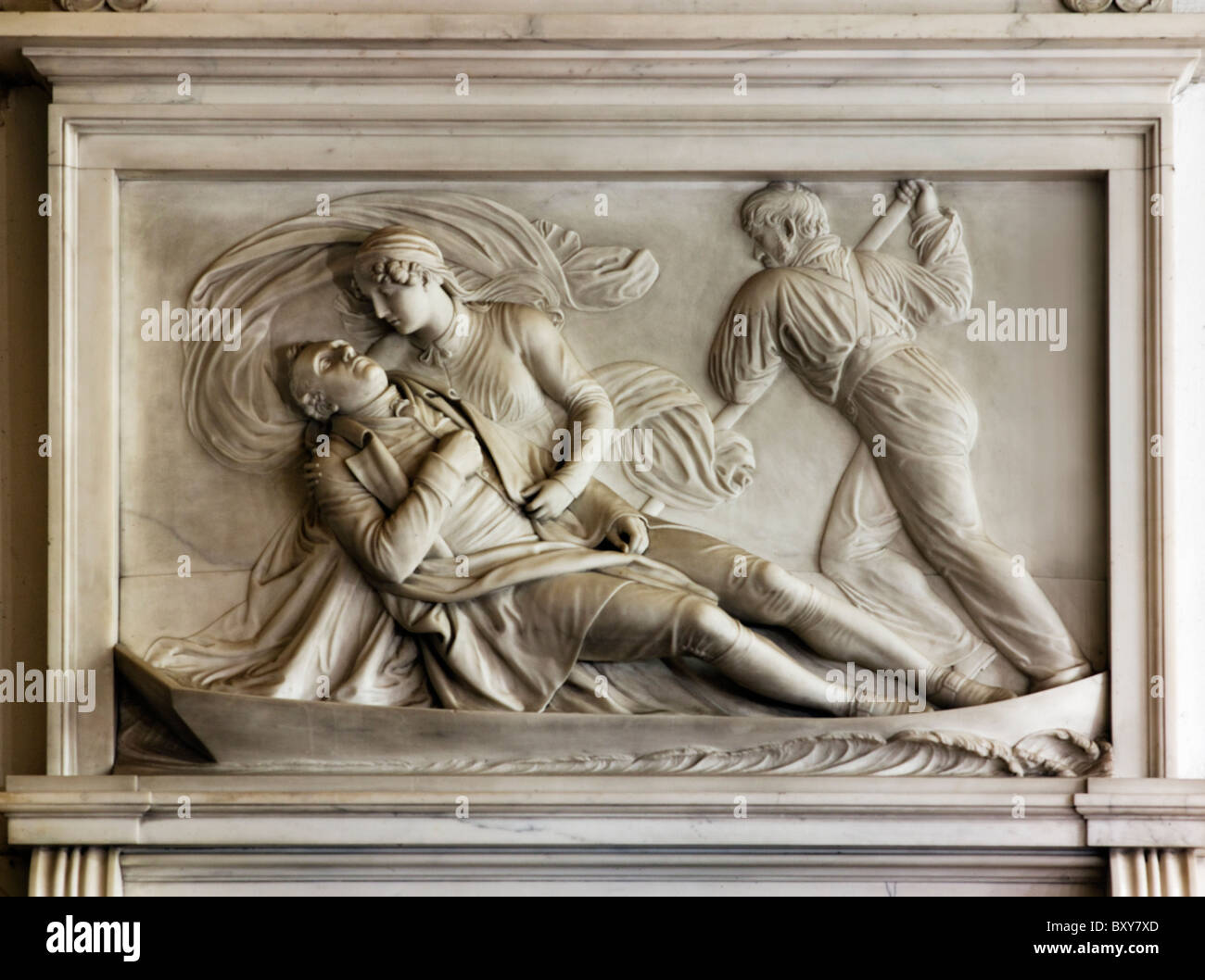 Flaxman monument to Isaac Pocock, Cookham Stock Photo - Alamy