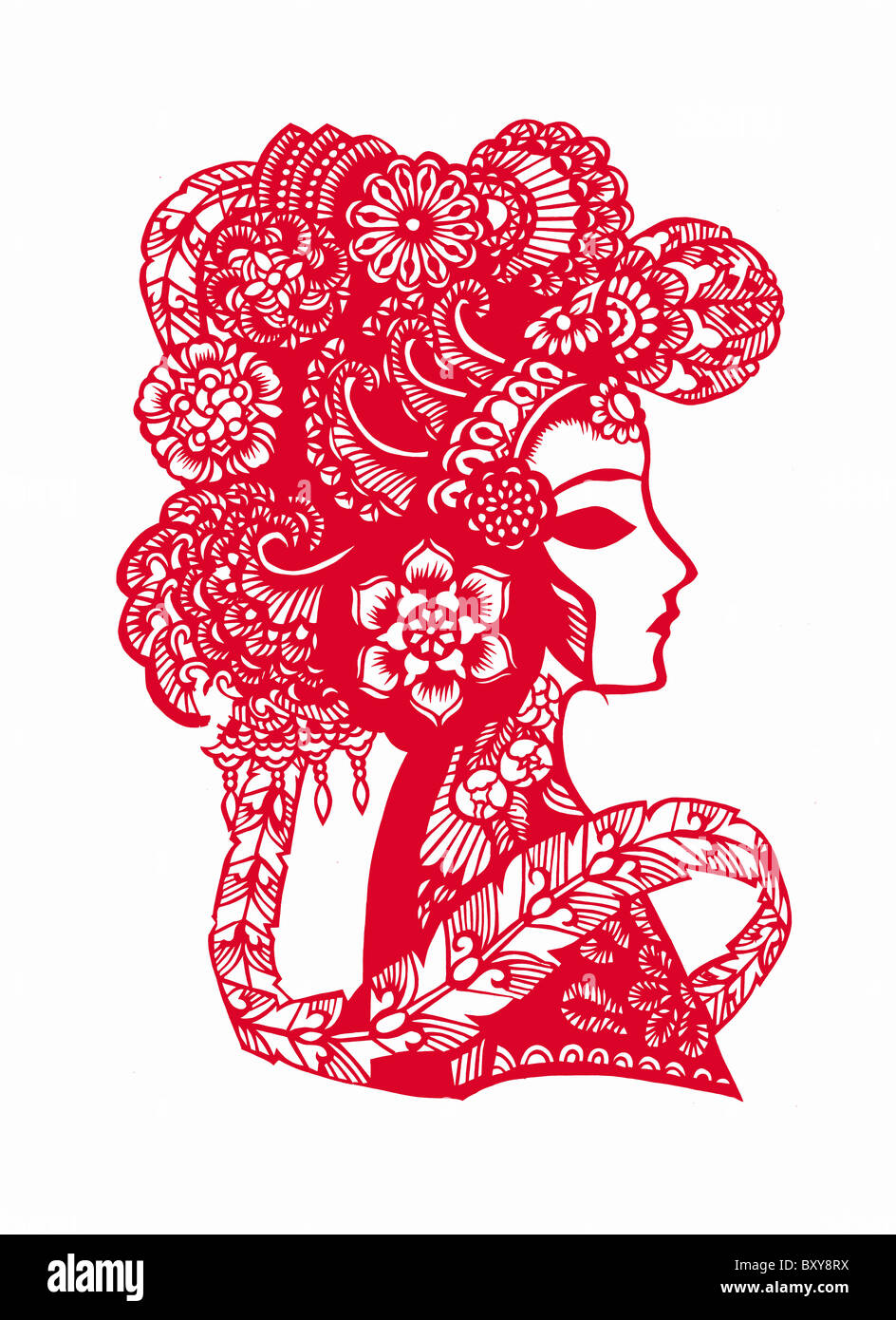 Art beauty portrait facial Cut Out Stock Images & Pictures - Alamy