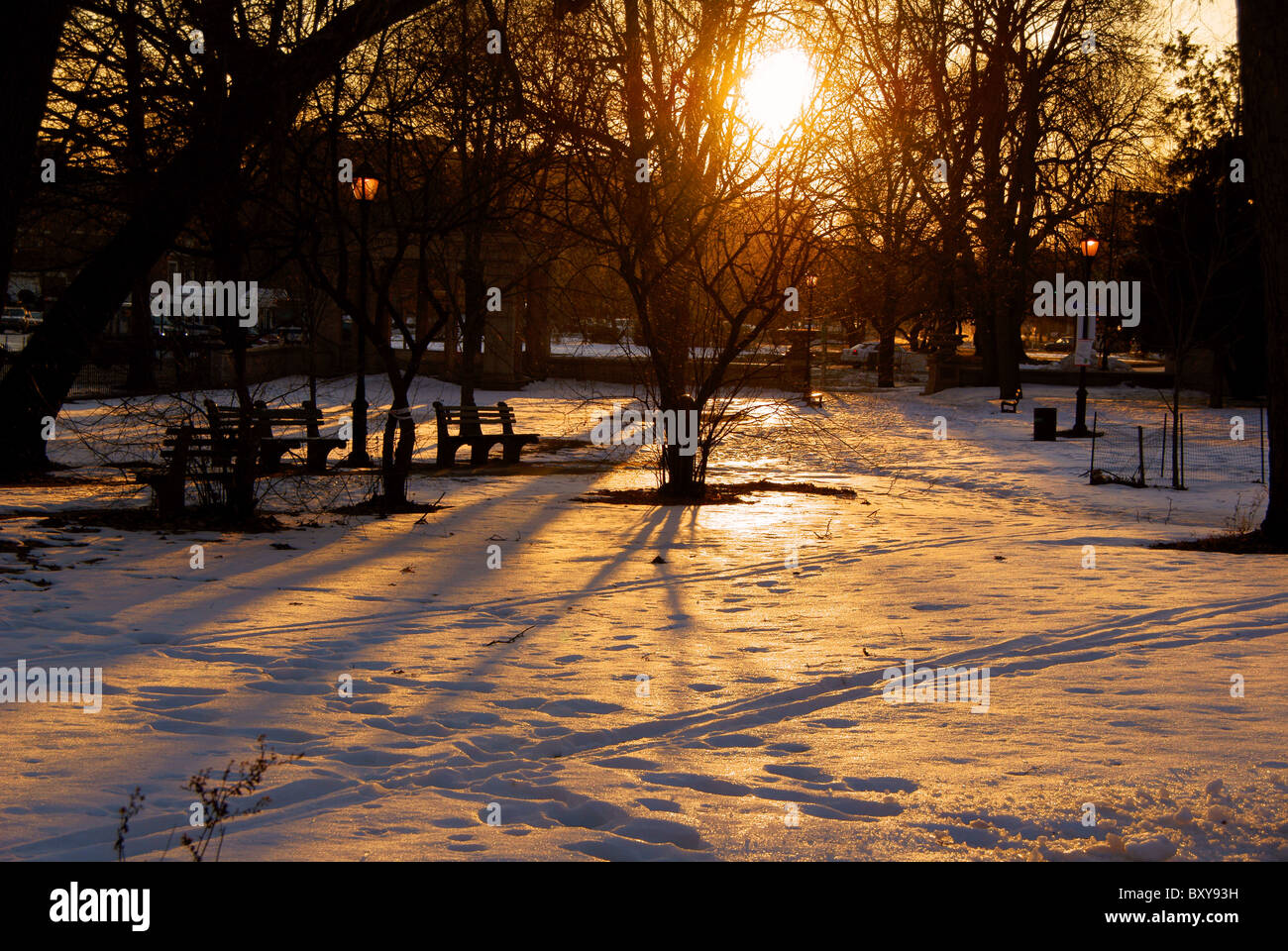 Ny sunset winter hi-res stock photography and images - Alamy