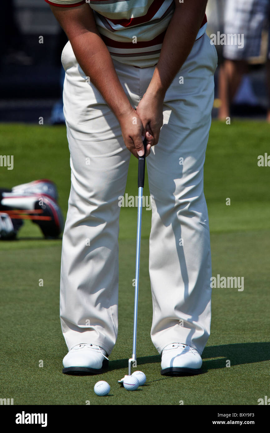 Closeup golf players hand hi-res stock photography and images - Alamy