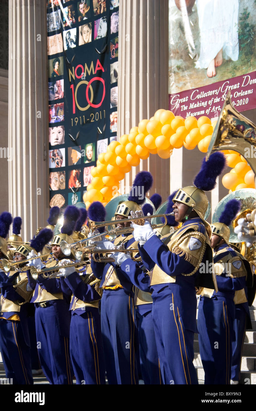 St. Augustine high school marching band commemorating the 100 year ...