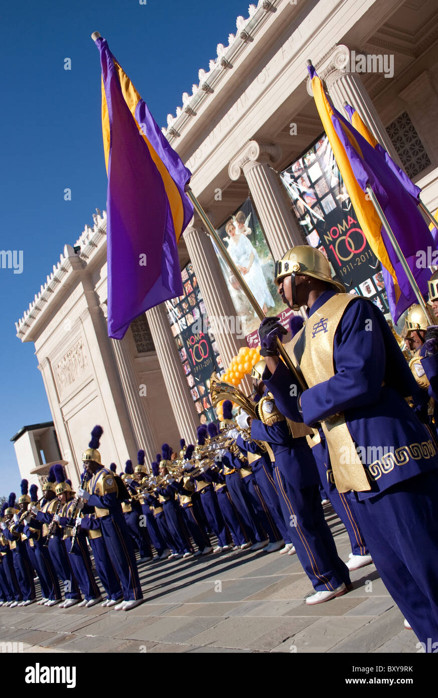 St. Augustine high school marching band commemorating the 100 year ...