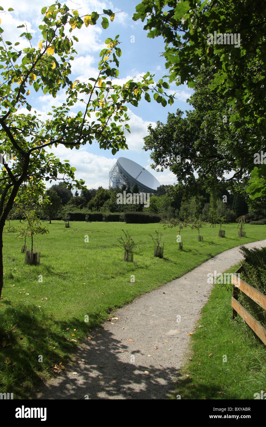Jodrell Bank Arboretum, England. Summer view of Jodrell Bank Arboretum ...