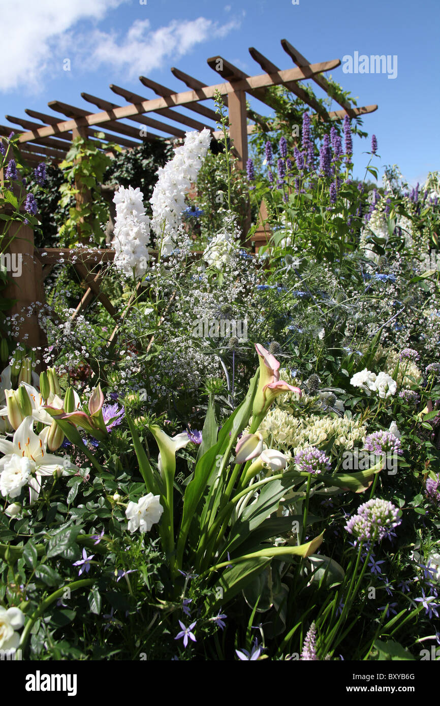 RHS Tatton, Cheshire. The Mod-ieval show garden at RHS Tatton is themed ...