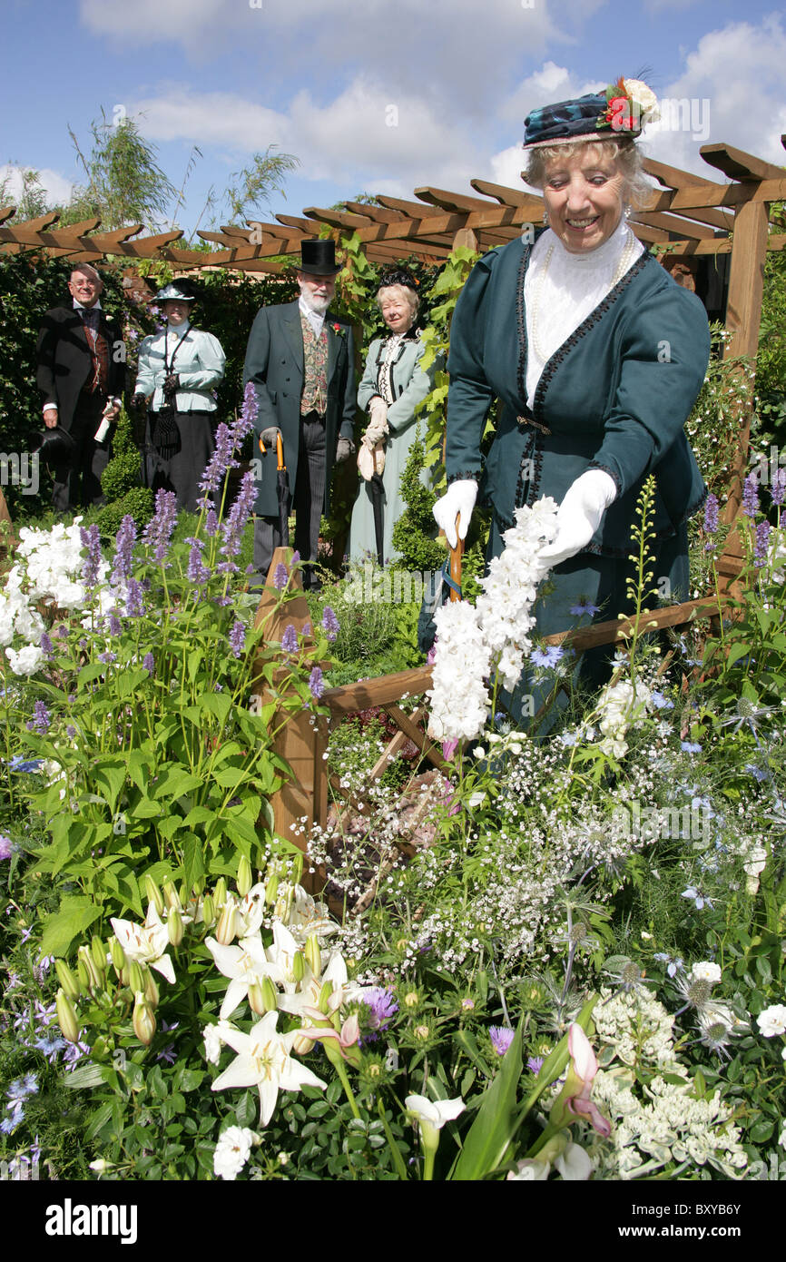 RHS Tatton, Cheshire. Tatton Park members and volunteers dressed in ...