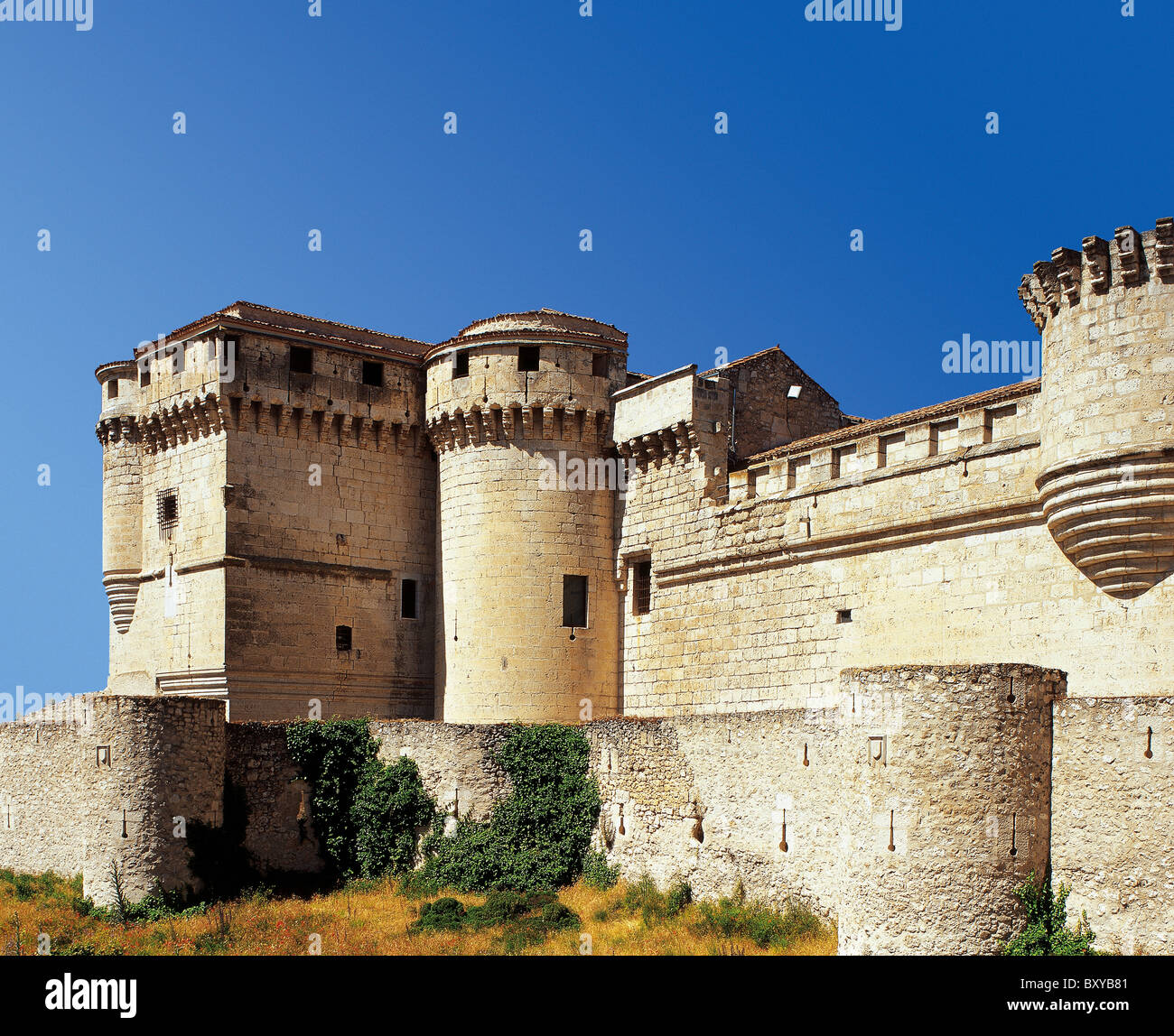 Spain. Cuellar. Castle Stock Photo - Alamy