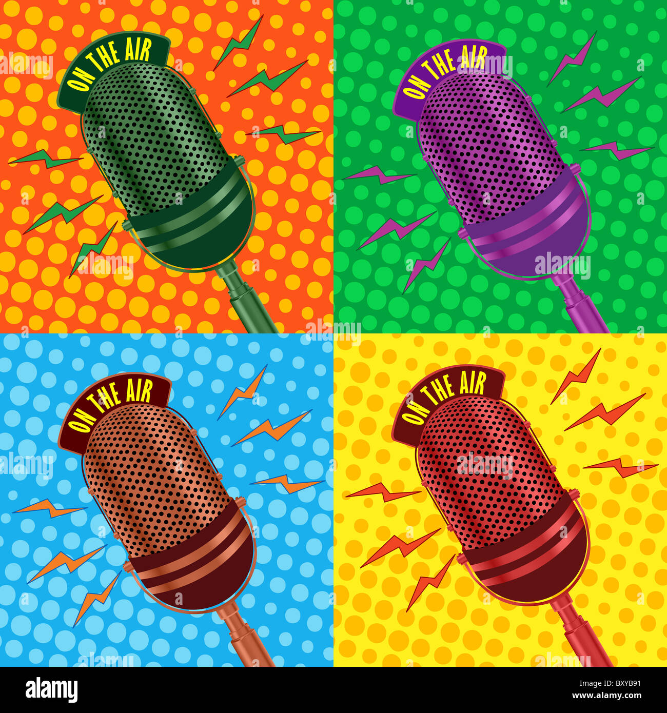 Pop art background Stock Photo - Alamy