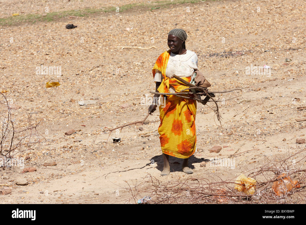 African woman carrying firewood hi-res stock photography and images - Alamy