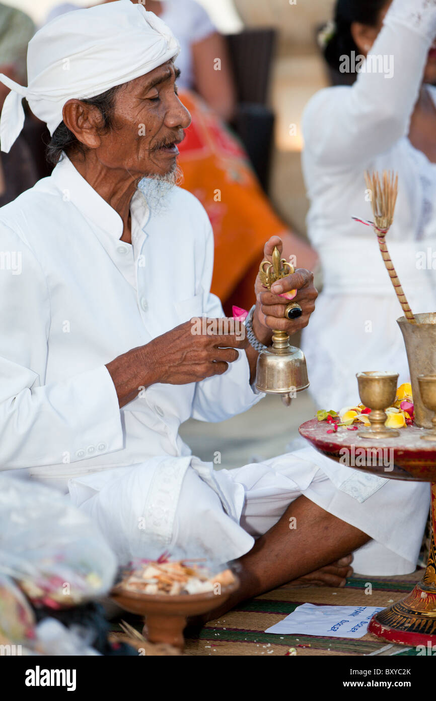 Balinese Priest, Alam Batu, Bali, Indonesia Stock Photo - Alamy