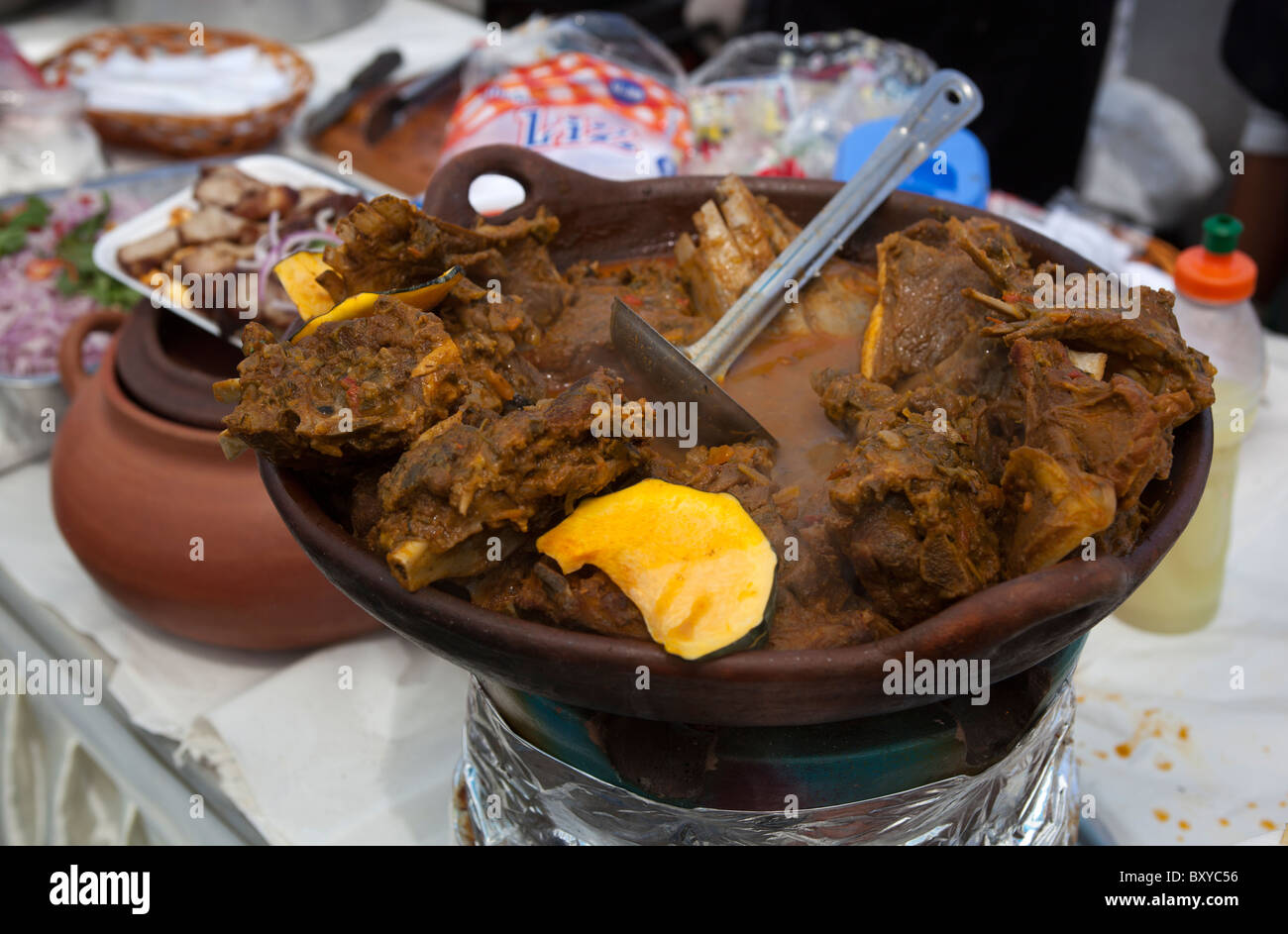 Serving Guinea Pig or Cuy at Market Stall Lima Peru Stock Photo - Alamy