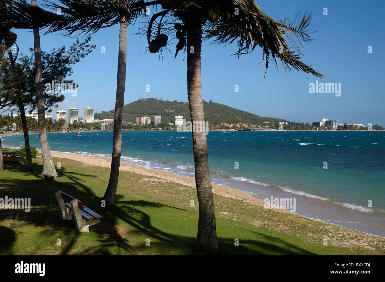Anse Vata beach, beach station at Noumea, New Caledonia Stock Photo - Alamy