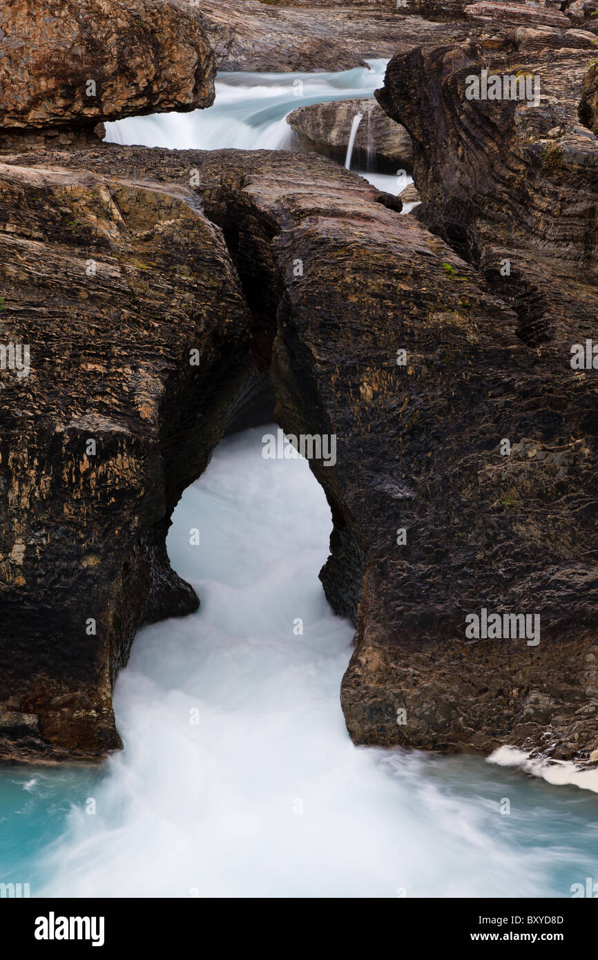 Natural Bridge and Kicking Horse River, Yoho National Park, British ...