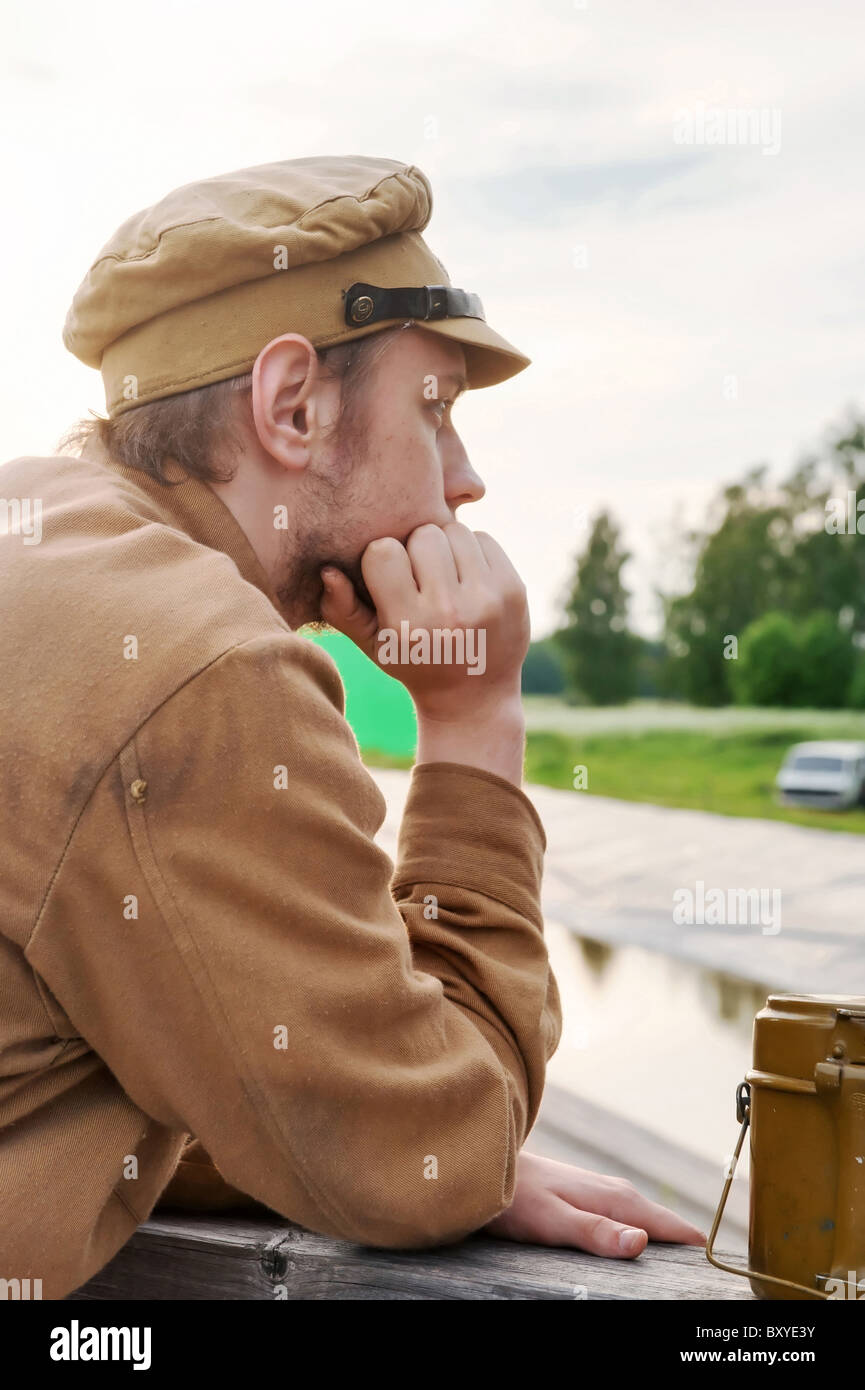 World war one soldier profile hi-res stock photography and images - Alamy