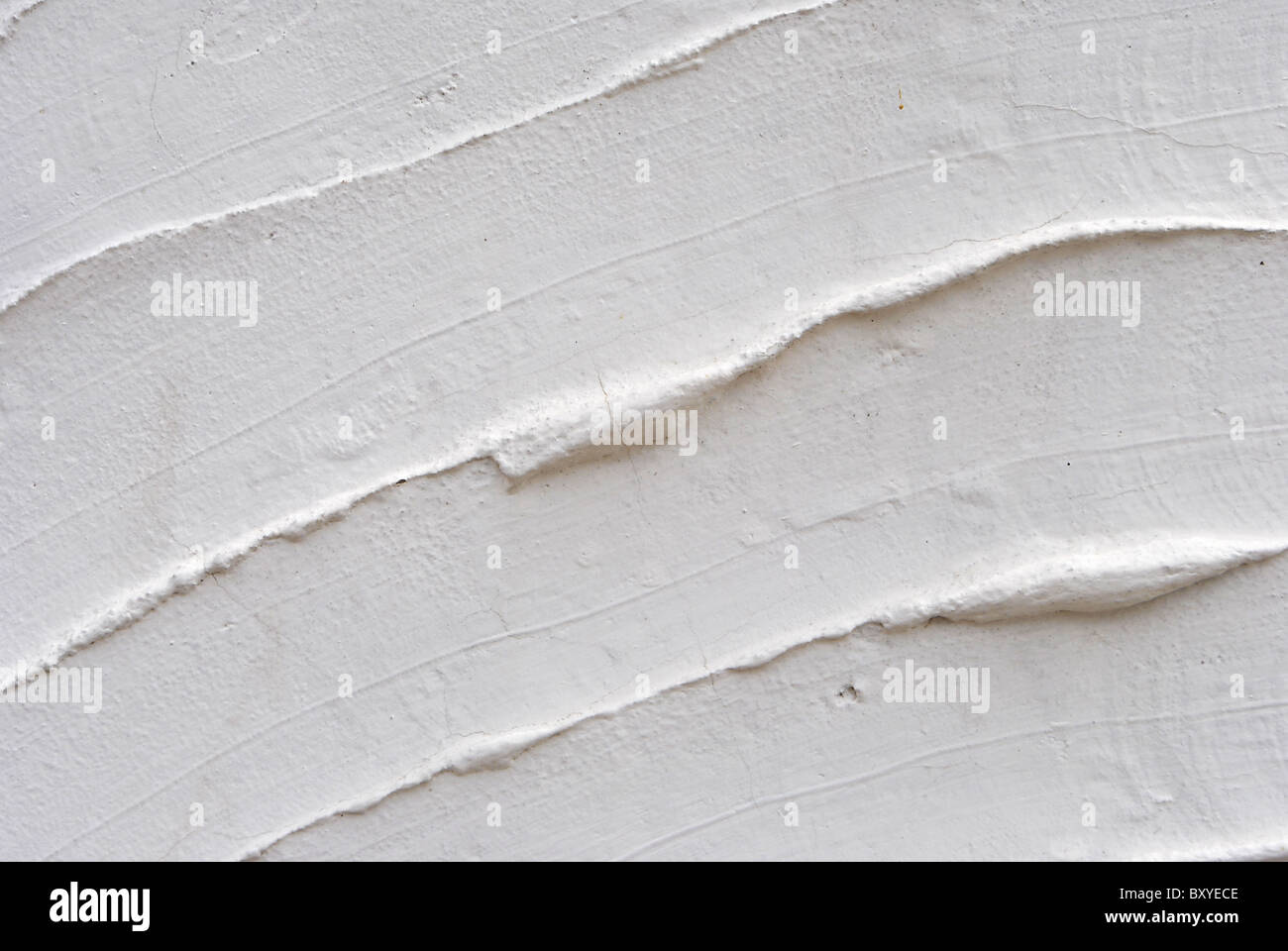 texture with white cement and plaster bas relief lines and spatula ...