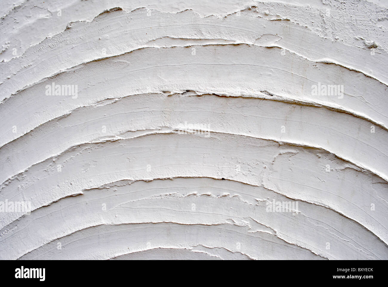 texture with white cement and plaster bas relief lines and spatula ...