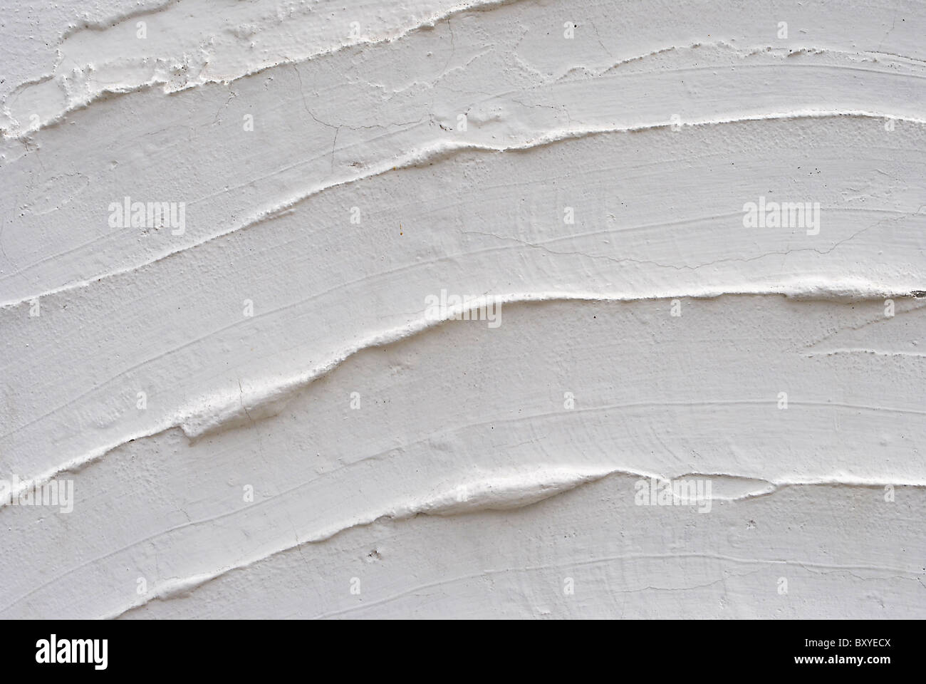 texture with white cement and plaster bas relief lines and spatula ...