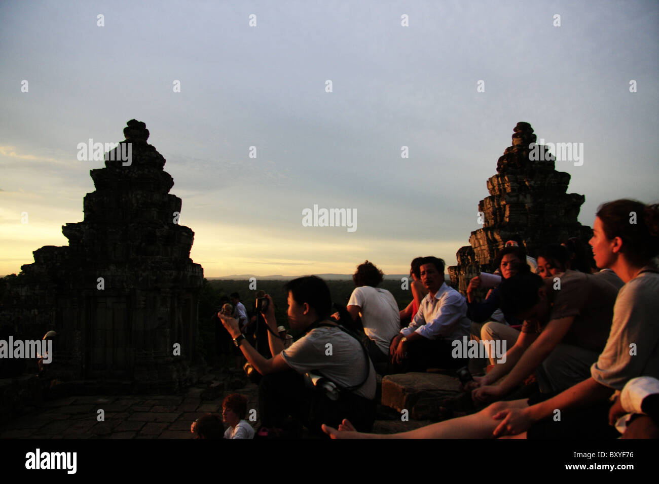 Phnom Bakheng, a temple mountain and popular sunset spot in the Angkor ...