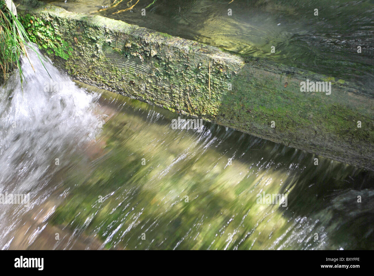 pure and sparkling waterfall falling over rocks Stock Photo - Alamy