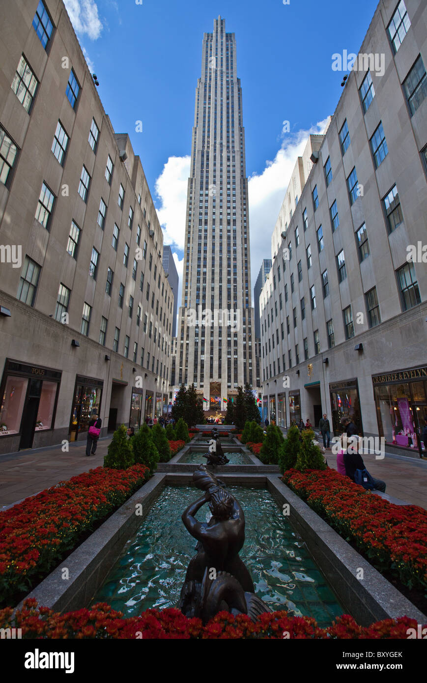 U.S.A., New York, Manhattan, Rockefeller Center Stock Photo - Alamy