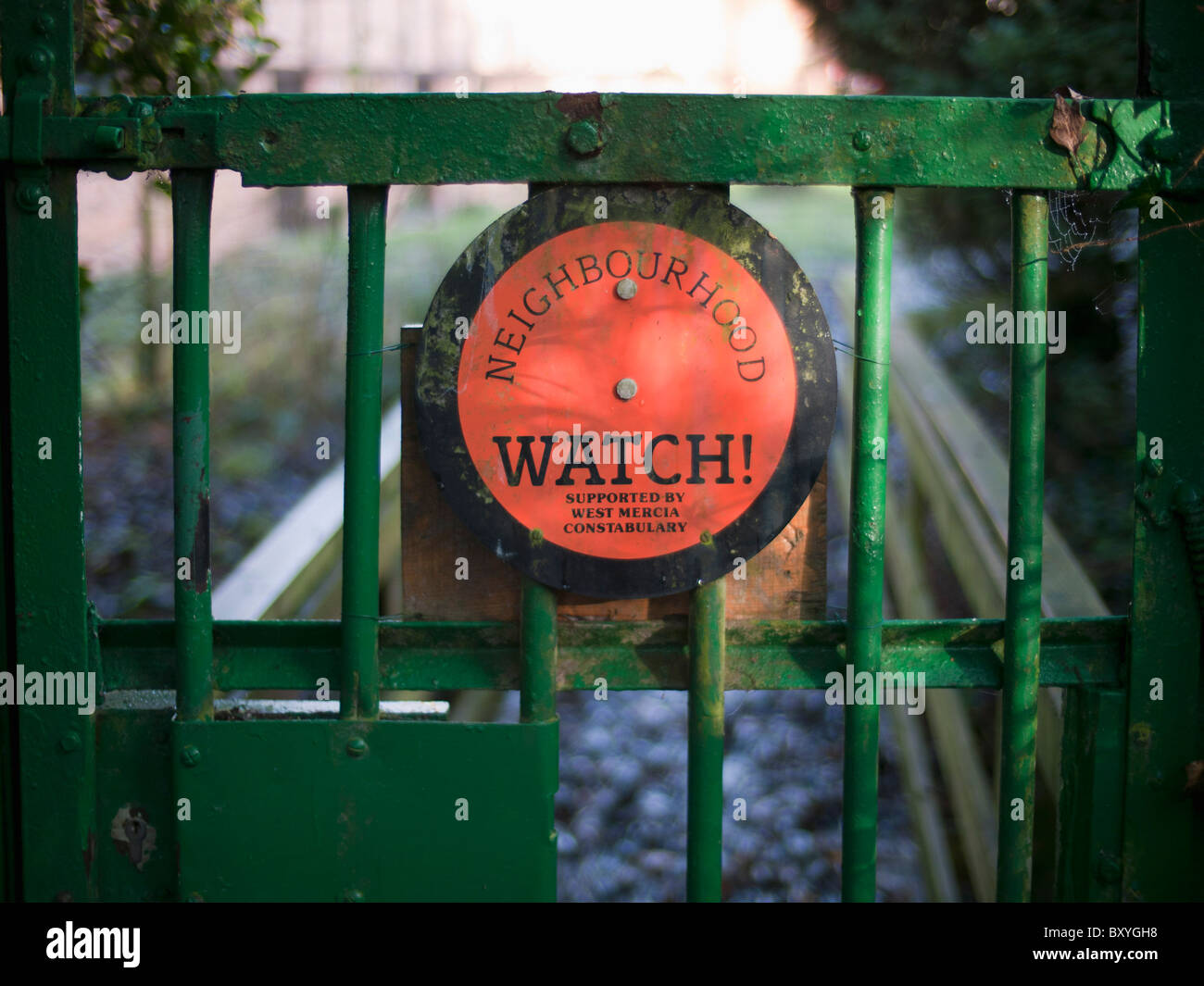 neighbourhood watch sign Stock Photo - Alamy