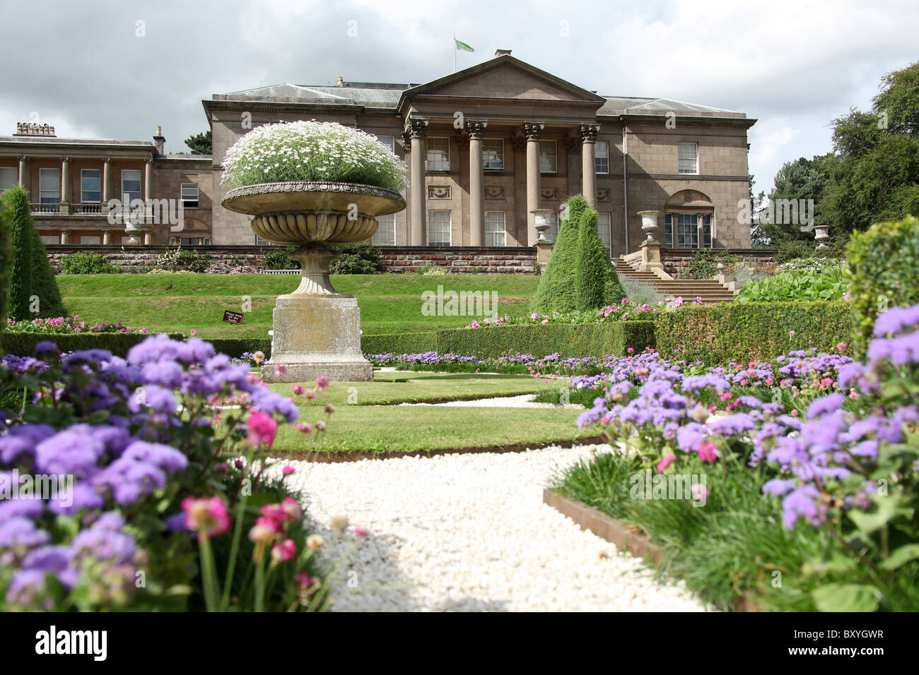 Estate of Tatton Park, England. Summer view of the Joseph Paxton ...