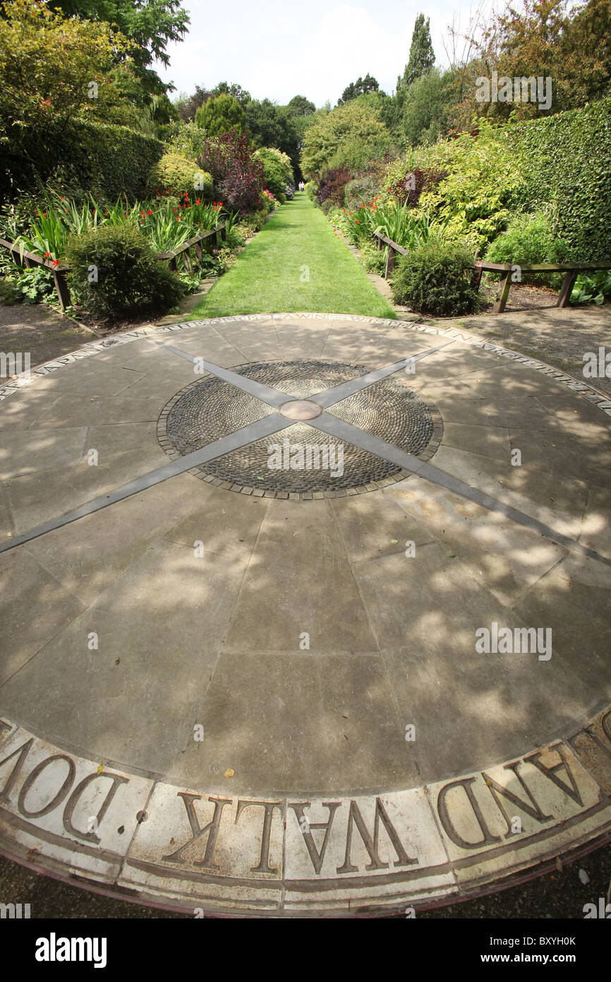 Walkden Gardens, Sale, England. The Gordon Cooke designed Compass Point ...