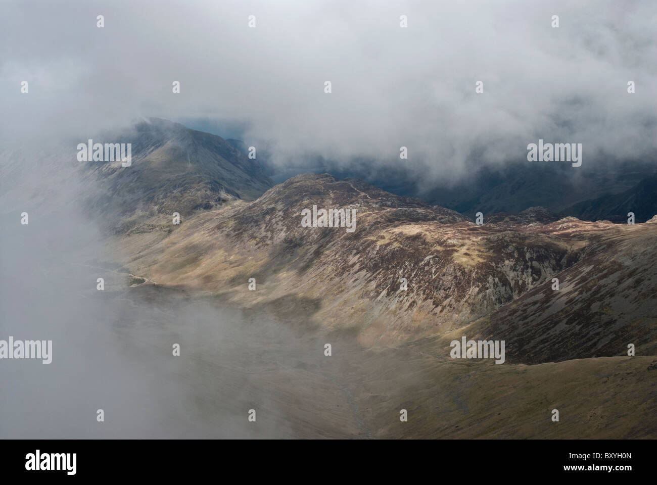 View of Haystacks from Great Gable Stock Photo - Alamy
