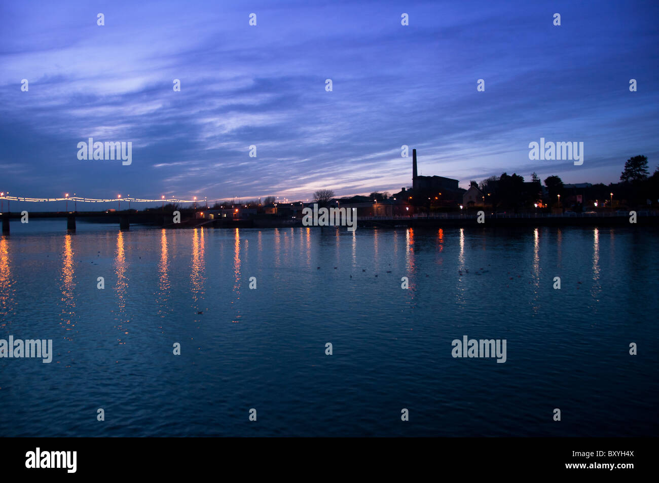 Shannon river estuary at Limerick, Republic of Ireland Stock Photo - Alamy