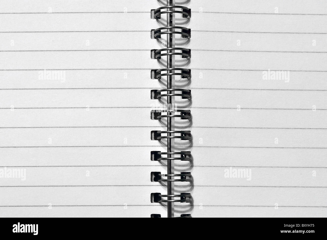 notebook for notes with horizontal stripes Stock Photo - Alamy