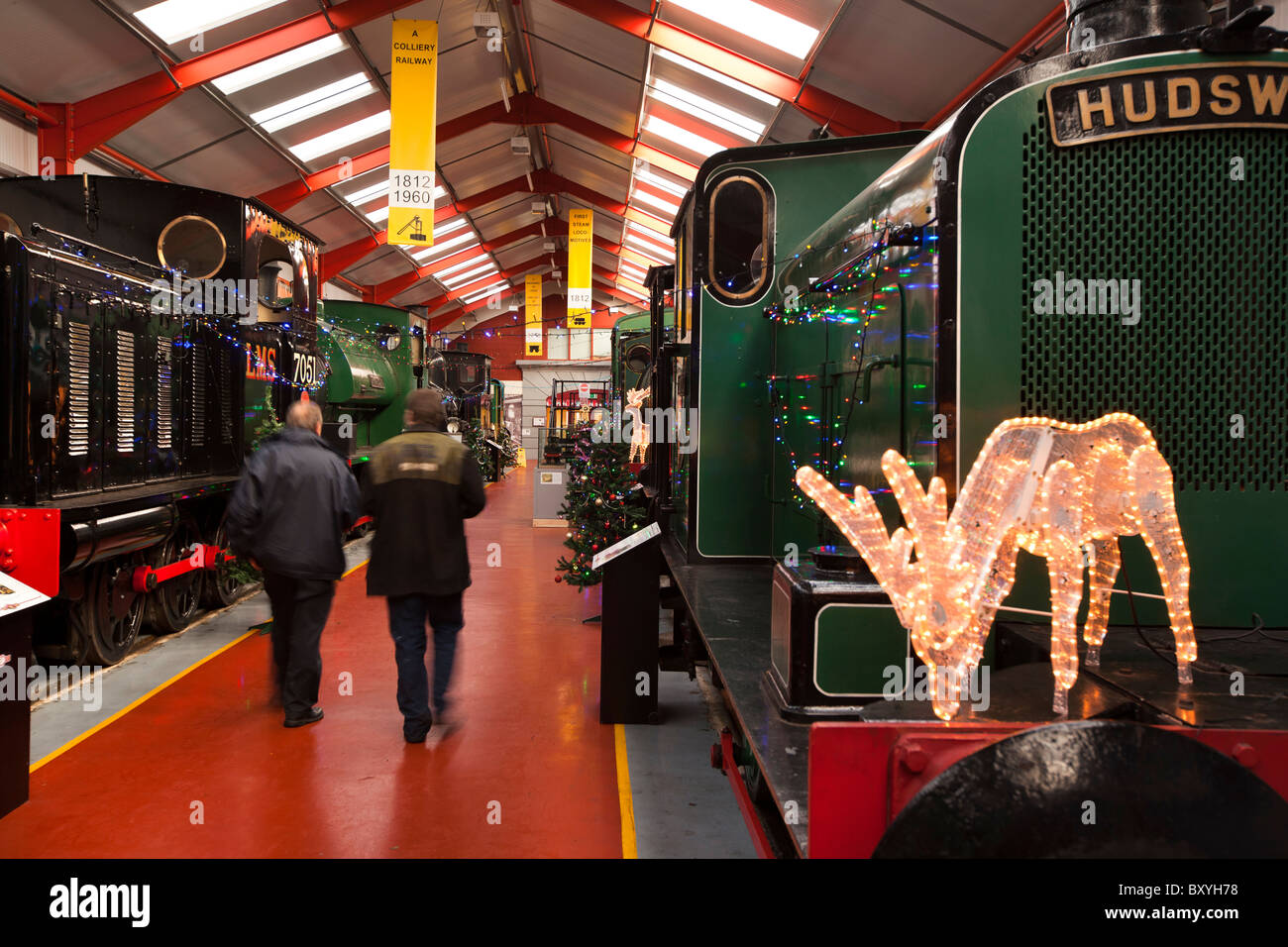 UK, England, Yorkshire, Leeds, Middleton Railway Locomotive shed museum ...