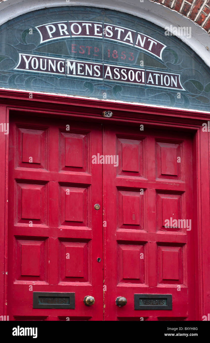 The entrance door to the Protestant Youngmens' Association on O'Connell ...