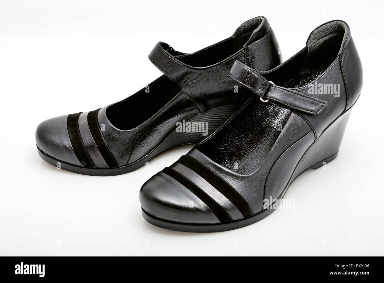 Two black shoes hi-res stock photography and images - Alamy