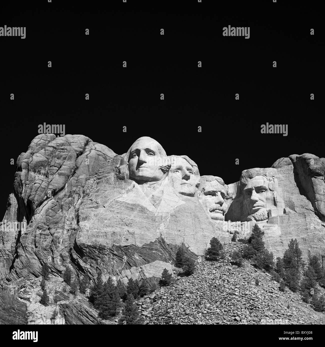 Mount rushmore Black and White Stock Photos & Images - Alamy