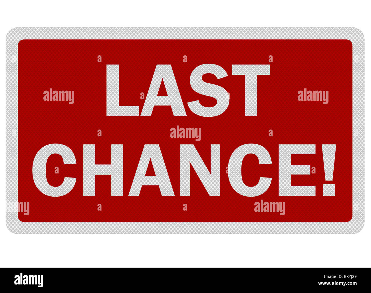 Last white sign hi-res stock photography and images - Alamy