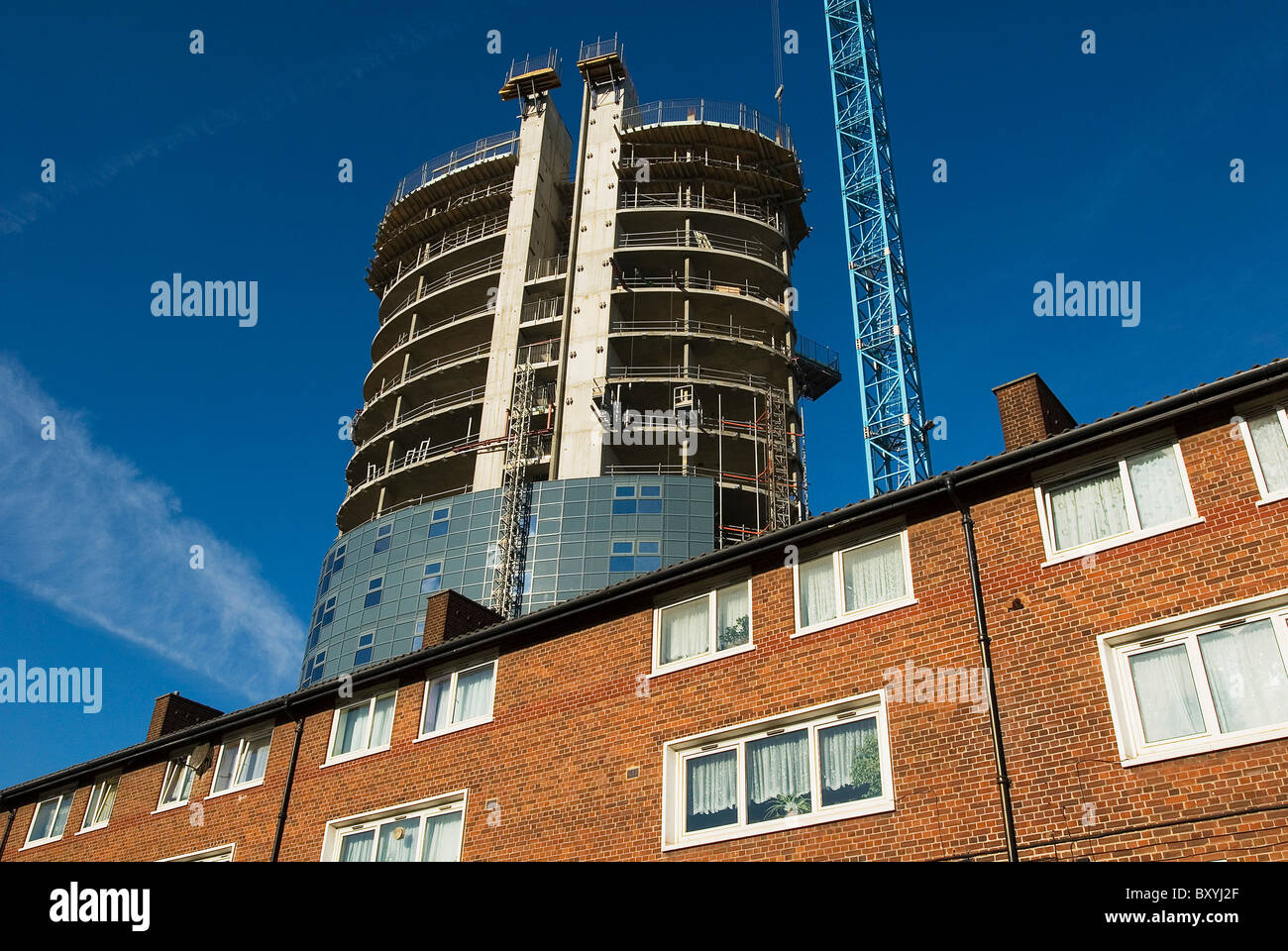 Construction of Stratford Eye East London UK Stock Photo - Alamy