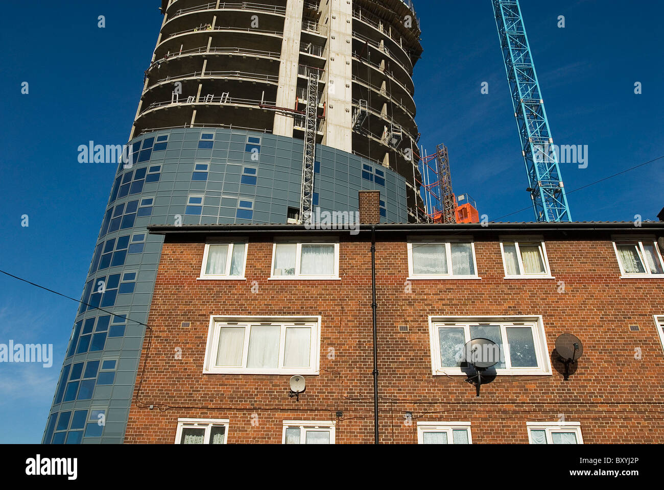 Construction of Stratford Eye East London UK Stock Photo - Alamy