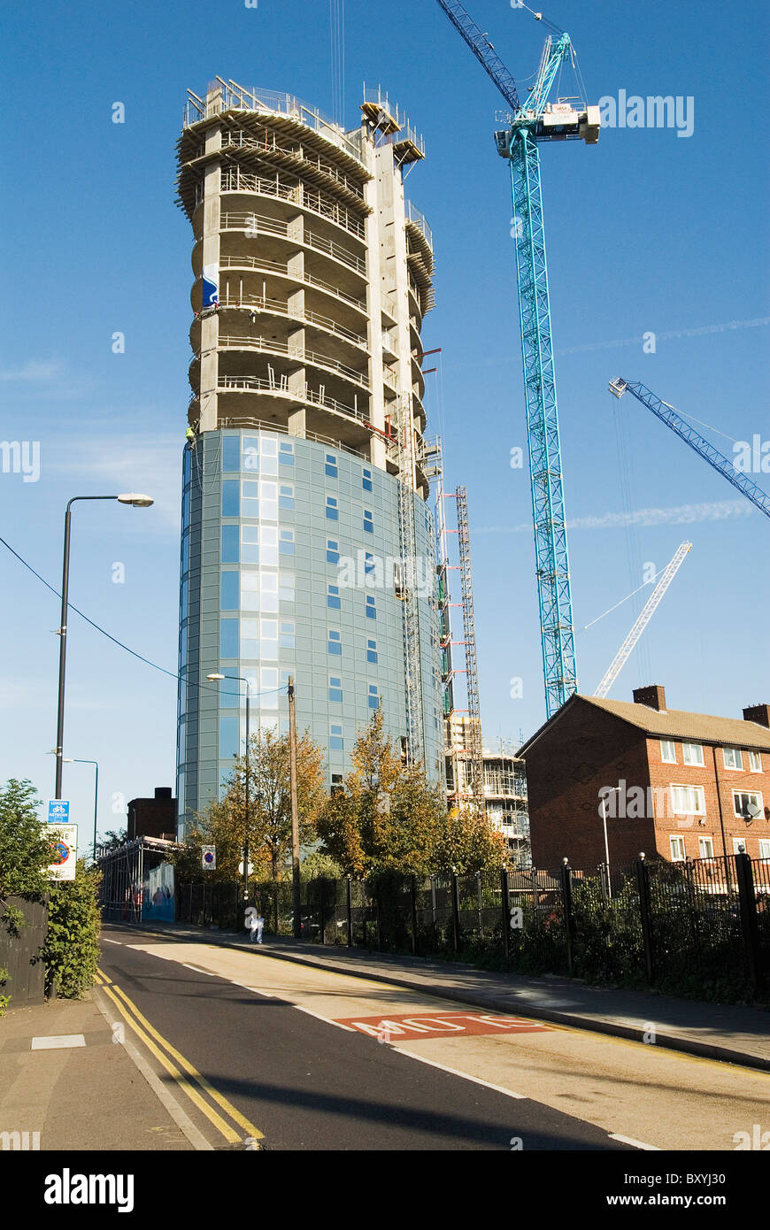 Construction of Stratford Eye East London UK Stock Photo - Alamy