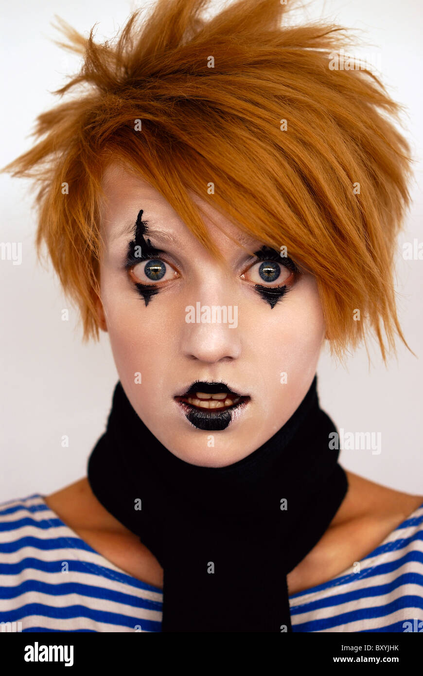Face sad mime actor stage hi-res stock photography and images - Alamy