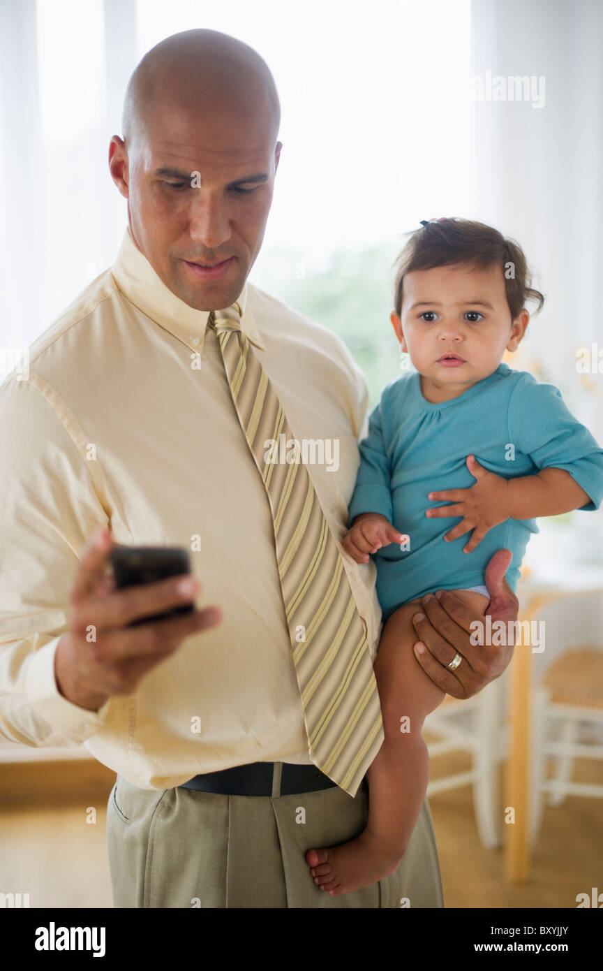 Father with small girl Stock Photo - Alamy