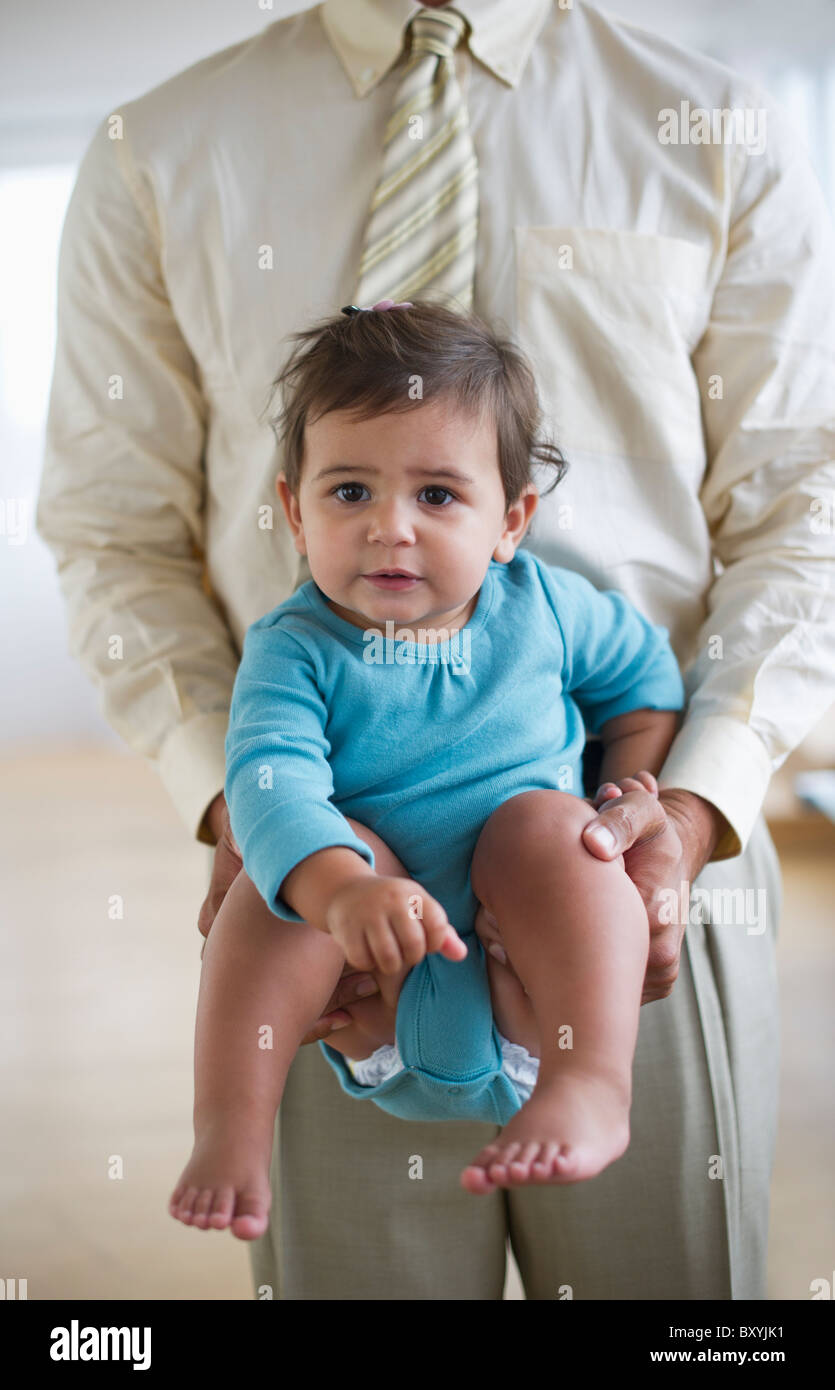 Father with small girl Stock Photo - Alamy