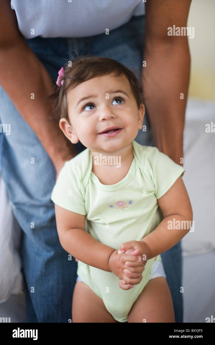 Father with small girl Stock Photo - Alamy