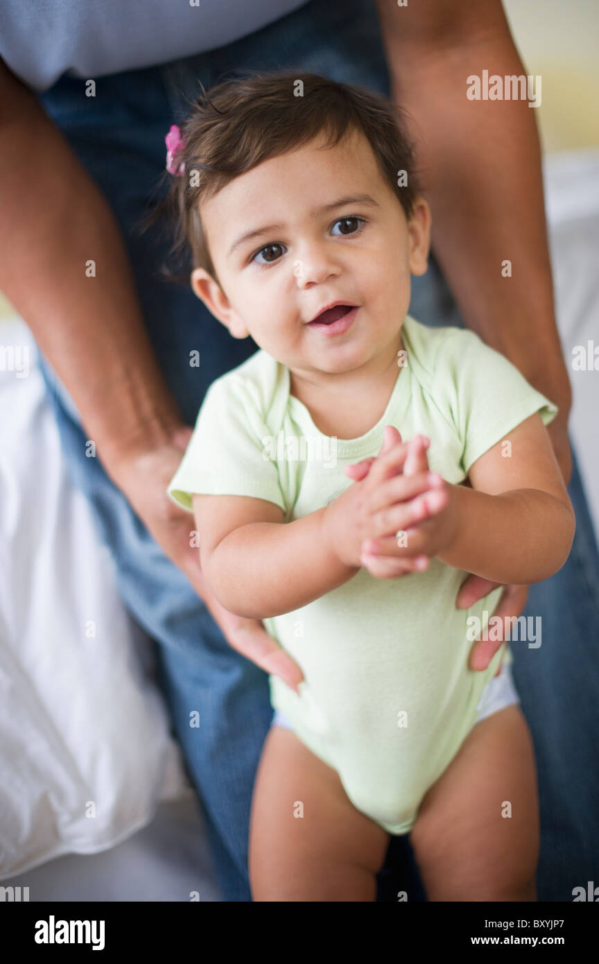 Father with small girl Stock Photo - Alamy