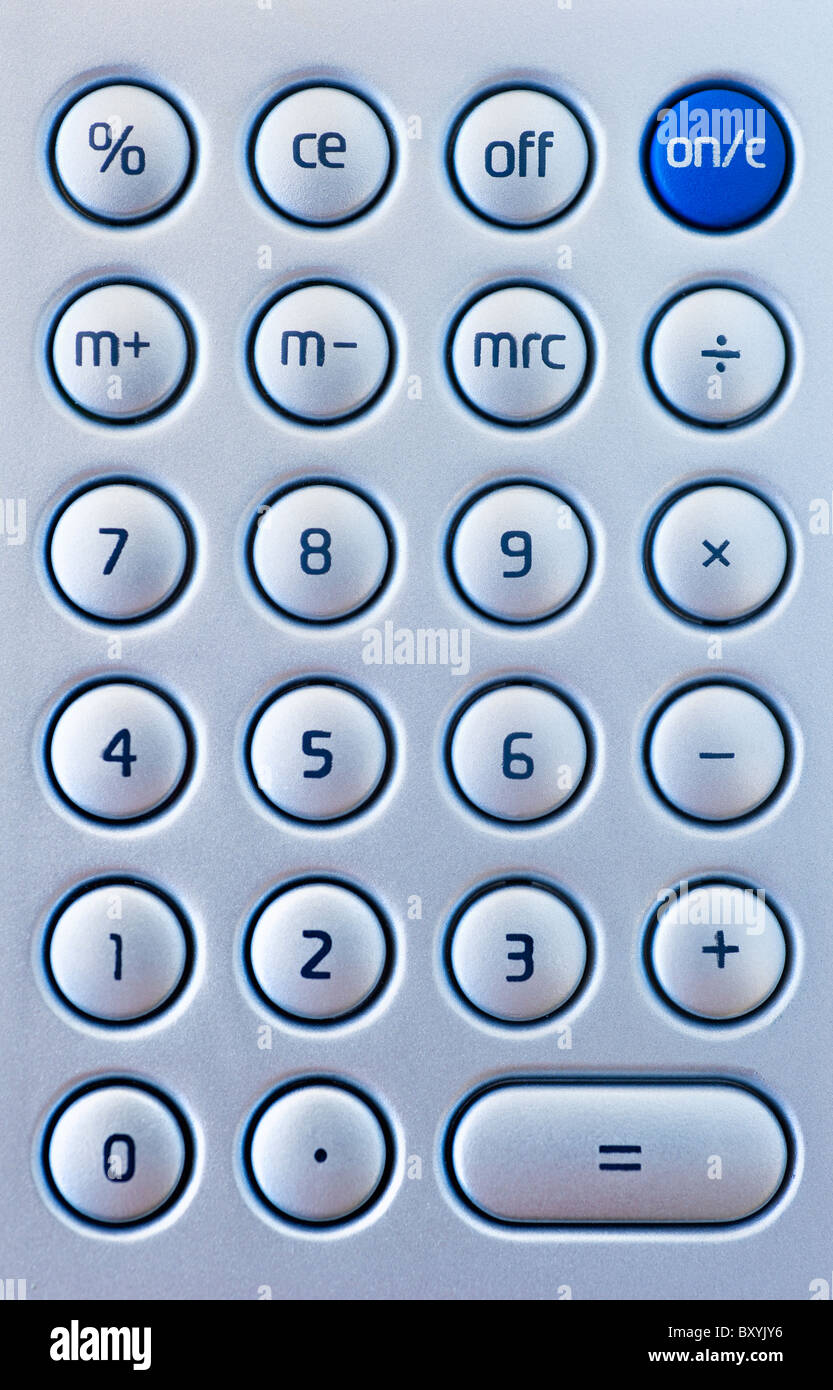 Push button calculator hi-res stock photography and images - Alamy