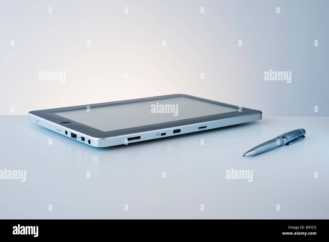 Digital tablet and pen Stock Photo - Alamy